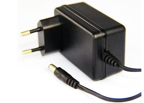 European Pin Plug In Ac Dc Charger Adapter , 7V 2A Ac To Dc Power Supply Adapter