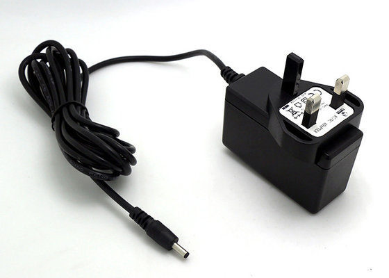 Black / White 9 Volt 1000ma Power Supply , 9v 1a AC Power Plug Adapter