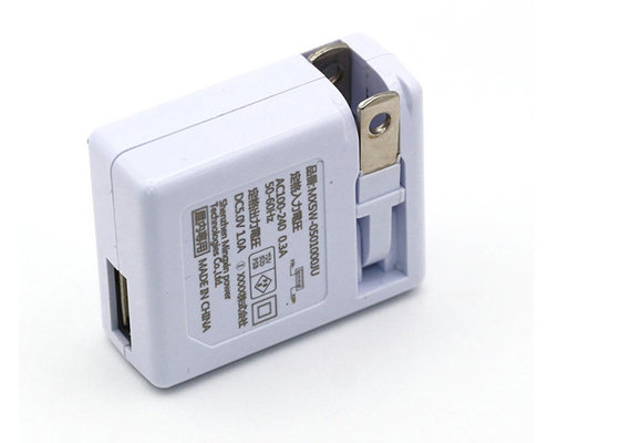 Foldable Prong USB Wall Charger JP 2 Pin AC Plug 5W / 10W Output Power