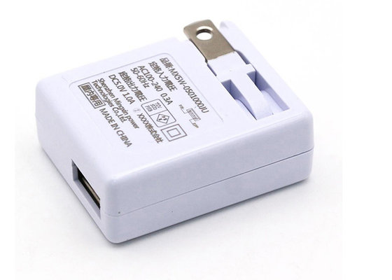 Foldable Prong USB Wall Charger JP 2 Pin AC Plug 5W / 10W Output Power
