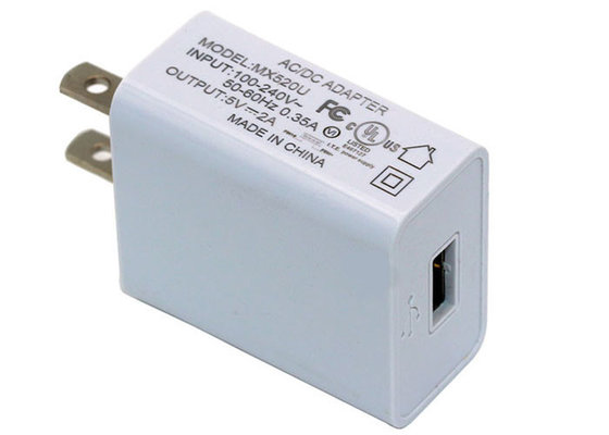US Type USB Wall Power Adapter , 5V 1.5A USB Charger Adapter Short Circuit Protection