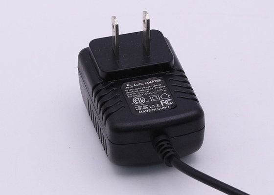 12 Watt Switching AC DC Power Adapter Black Low Ripple 5V - 24V DC Output