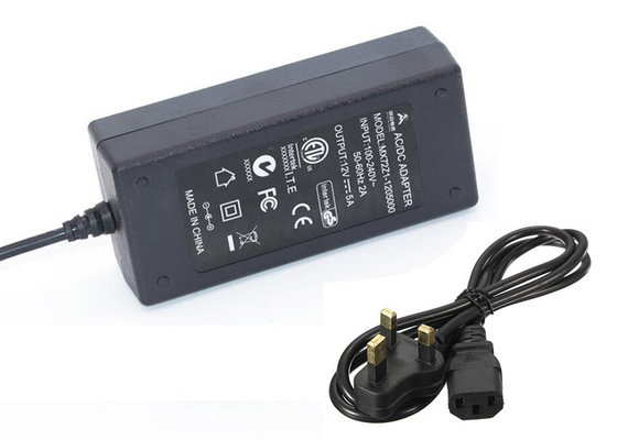 Class II Replacement Laptop Adapter , 12V 5A 60W Laptop Battery Charger Adapter