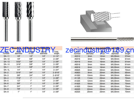 Carbide burrs / Carbide rotary files -SHAPE X supplier