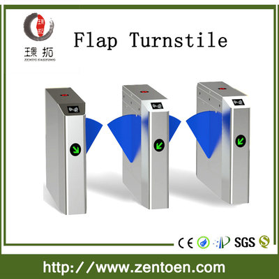 factory price bridge type pedestrian turnstile stainless steel automatic flap turnstile gate