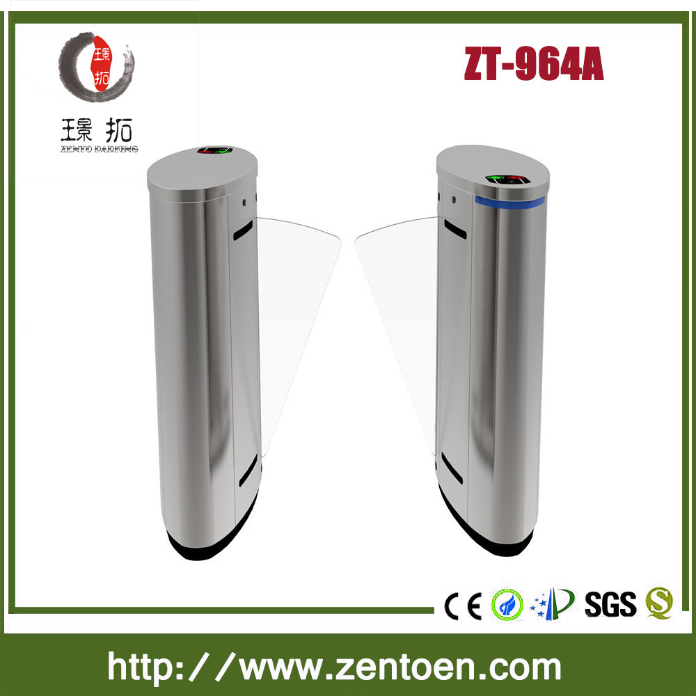 factory price bridge type pedestrian turnstile stainless steel automatic flap turnstile gate