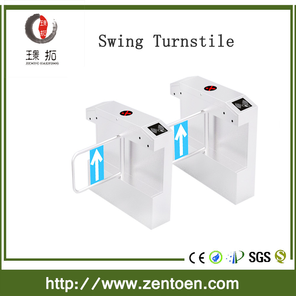 Flap Turnstile / Automatic Swing Barrier Gate For Access Control