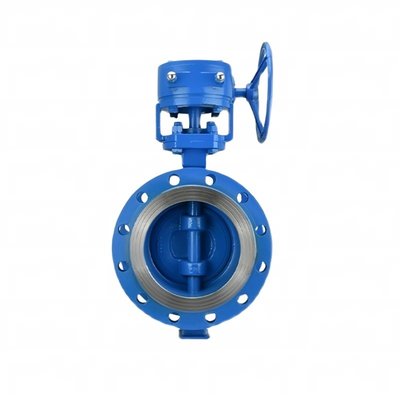 Handle to clamp butterfly valve  Turbine butterfly valve