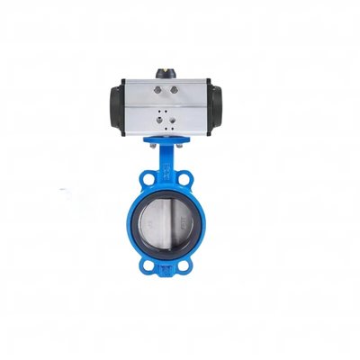 Pneumatic clamping butterfly valve  Nodular cast iron  304 stainless steel plate
