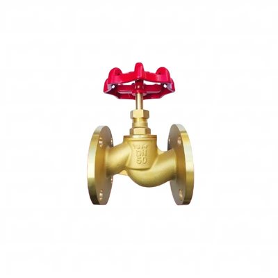 Double Flanges Brass 1/2 Inch Globe Valve With Manual Handle Factory Price Copper Gate Valve Customized