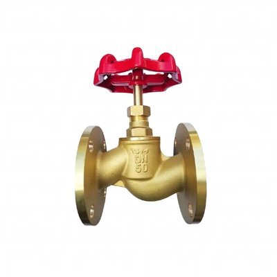 Double Flanges Brass 1/2 Inch Globe Valve With Manual Handle Factory Price Copper Gate Valve Customized