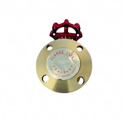 Double Flanges Brass 1/2 Inch Globe Valve With Manual Handle Factory Price Copper Gate Valve Customized