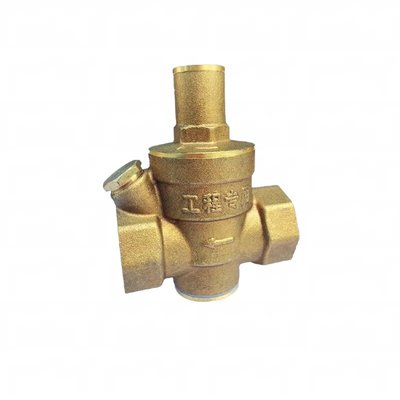 High Temperature Adjustable Pressure Brass Water Pressure Reducing Regulator Valve for Water