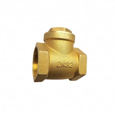 Factory supply vertical brass check valve spring lifting type threaded check valve customized for sale