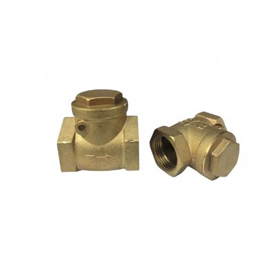 Factory supply vertical brass check valve spring lifting type threaded check valve customized for sale
