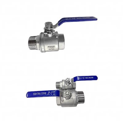 304 stainless steel ball valve two-piece two-piece internal thread water switch valve 4 minutes 6 minutes 1 inch dn1520