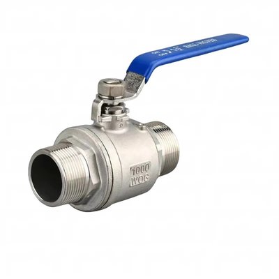 304 stainless steel internal and external wire ball valve two-piece external thread screw ball valve