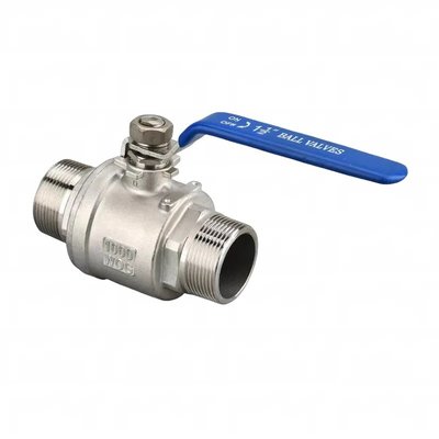 304 stainless steel internal and external wire ball valve two-piece external thread screw ball valve