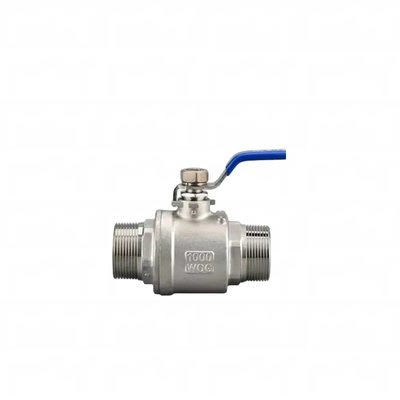 304 stainless steel internal and external wire ball valve two-piece external thread screw ball valve