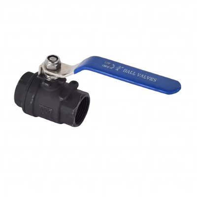 Carbon steel two-piece internal thread ball valve WCB two-piece heavy duty thread ball valve full diameter manufacturer
