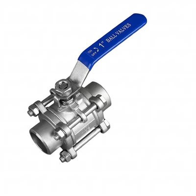 304 stainless steel three-piece welded ball valve Q61F-16P full diameter butt welded ball valve