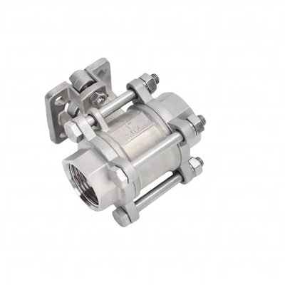Three-piece ball valve high platform 304 stainless steel 3PC wire welded 1 "2" dn15/20/25 pneumatic valve