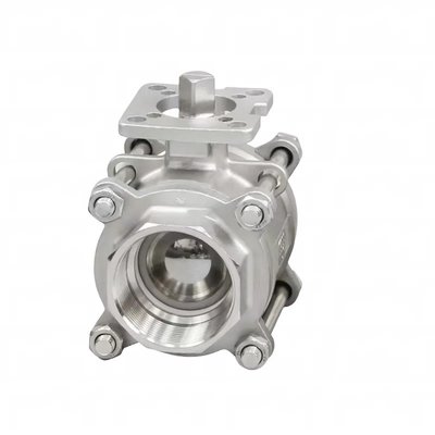 Three-piece ball valve high platform 304 stainless steel 3PC wire welded 1 "2" dn15/20/25 pneumatic valve