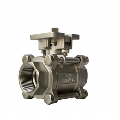 Three-piece ball valve high platform 304 stainless steel 3PC wire welded 1 "2" dn15/20/25 pneumatic valve