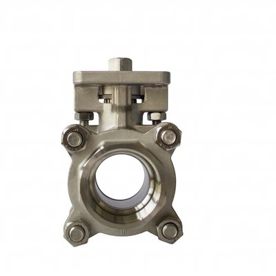 Three-piece ball valve high platform 304 stainless steel 3PC wire welded 1 "2" dn15/20/25 pneumatic valve