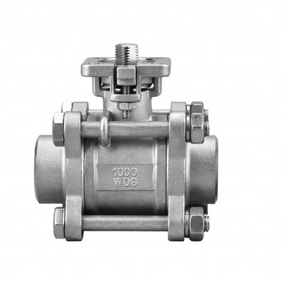 304 Three-piece welded high platform butt welded ball valve Stainless steel 316 welded three-piece ball valve Q61F