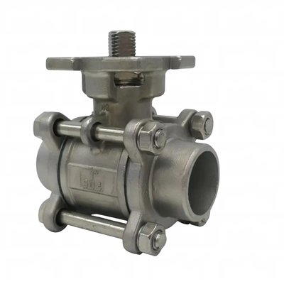 304 Three-piece welded high platform butt welded ball valve Stainless steel 316 welded three-piece ball valve Q61F