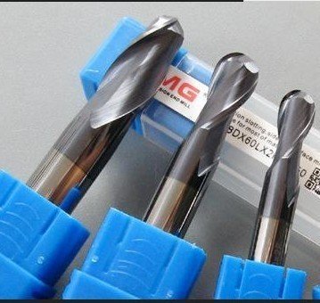 Supply high qualitySuper micro grain tungsten carbide Ball nose end mills12total length150