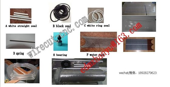 seal assembly for Sodick wire EDM / bearing/rubber/water plate