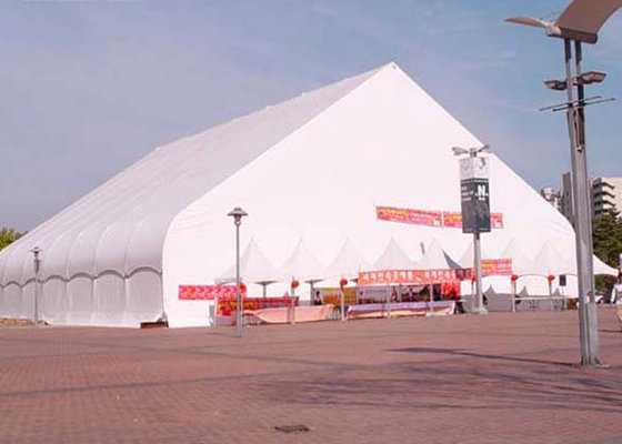 White PVC Roof Material Custom Event Tents Wind Resistant For Ceremony / Church