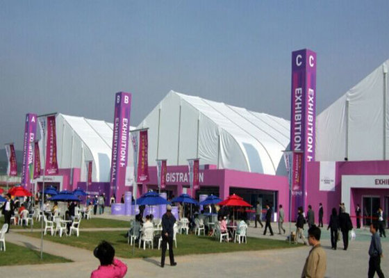 White PVC Roof Material Custom Event Tents Wind Resistant For Ceremony / Church