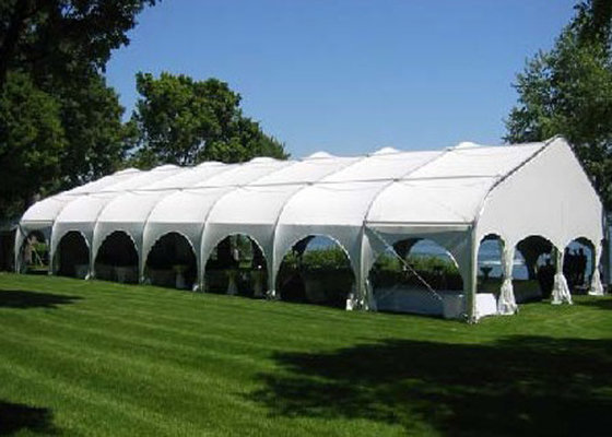 White PVC Roof Material Custom Event Tents Wind Resistant For Ceremony / Church