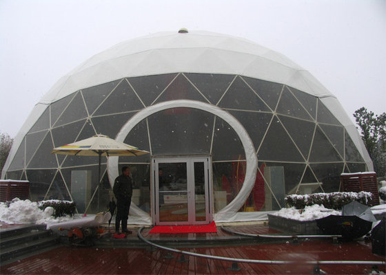 4m 10 Person Dome Tent , LED Elegant Aluminium Structure Outdoor Dome Tent
