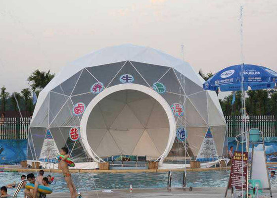 15m Diameter Geodesic Dome Tent Marquee Greenhouse With White PVC Fabric