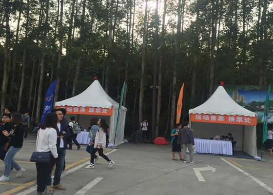 Waterproof Small Pagoda Marquee , 5 X 5m / 6 X 6m Pagoda Canopy Tent