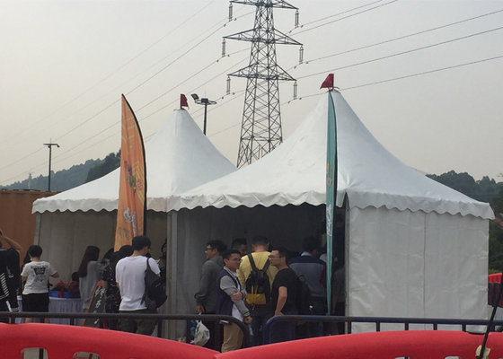 3 X 3m Outside Pagoda Party Tent Flame Retardant Sidewalls With White Window