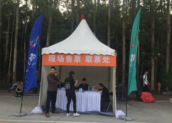 3 X 3m Outside Pagoda Party Tent Flame Retardant Sidewalls With White Window