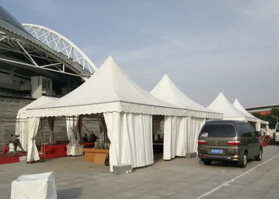 Clear White Gazebo Tent , Canopy Party Tent DIN 4102 B1/M2/B1UV - Resistant