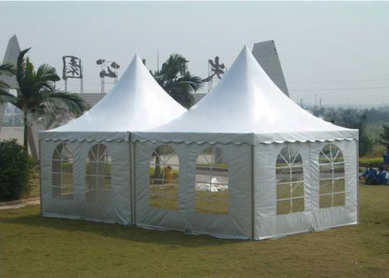 White Color Garden Party Tent , Outside Wedding Tents Fast Install / Dismantle