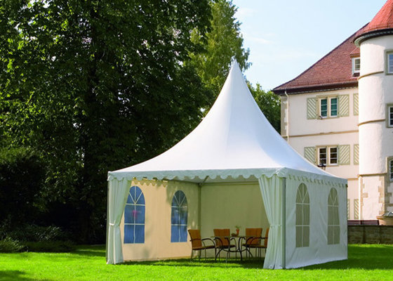 Aluminum Frame Outside Gazebo Tent , Outside Party Tents With White Window Walls