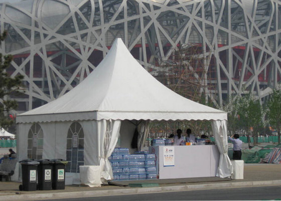 Aluminum Frame Outside Gazebo Tent , Outside Party Tents With White Window Walls