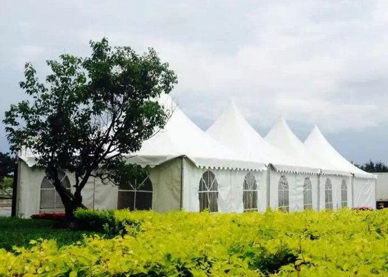 Aluminum Frame Outside Gazebo Tent , Outside Party Tents With White Window Walls