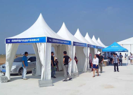 Fashion Pagoda Party Tent 4m X 4m PVC Flame Retardant For Wedding / Event