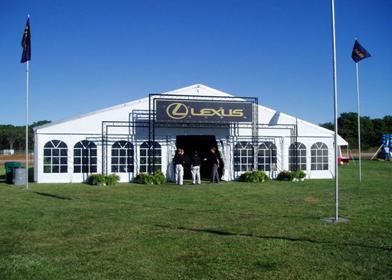 Rainproof Fabric Side Wall Large Wedding Tent , Heavy Duty Party Tent For Car Show