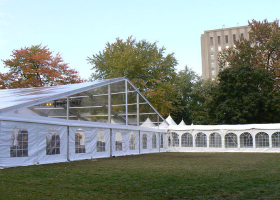 Aluminum Prefabricated Portable White Wedding Tent Flame Retardant For Celebration