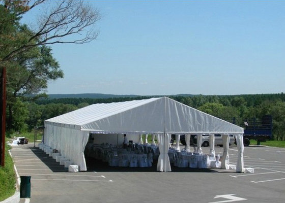 1000 People Large Outdoor Canopy Tent , White Party Tent With Anti UV PVC